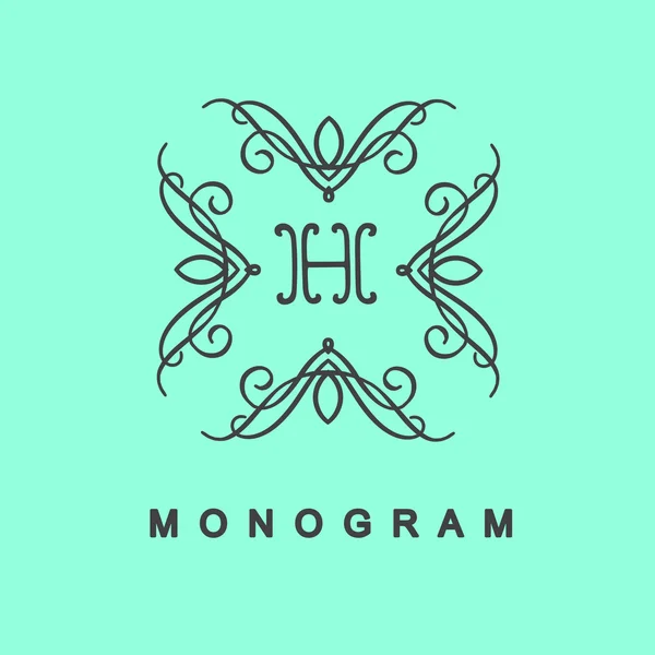 Set of monogram logo template Stock Vector by ©Merfin 109243440