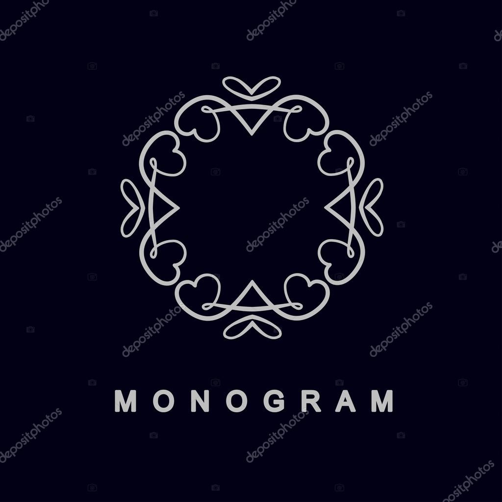 Set of monogram logo template Stock Vector by ©Merfin 112295318