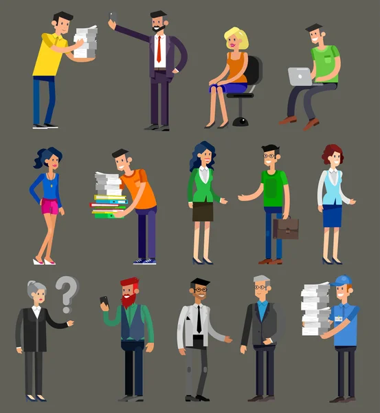 Vector detailed characters people, business - Stock Image - Everypixel