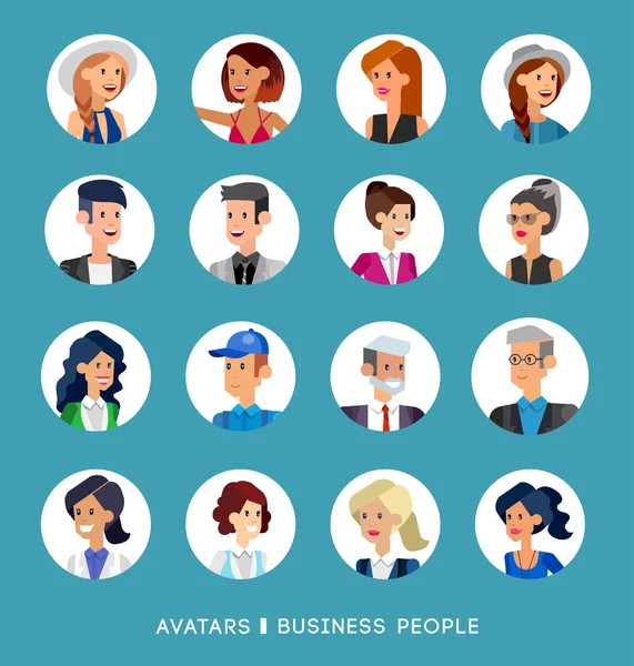 Template avatars blonde girl Vector Art Stock Images | Depositphotos