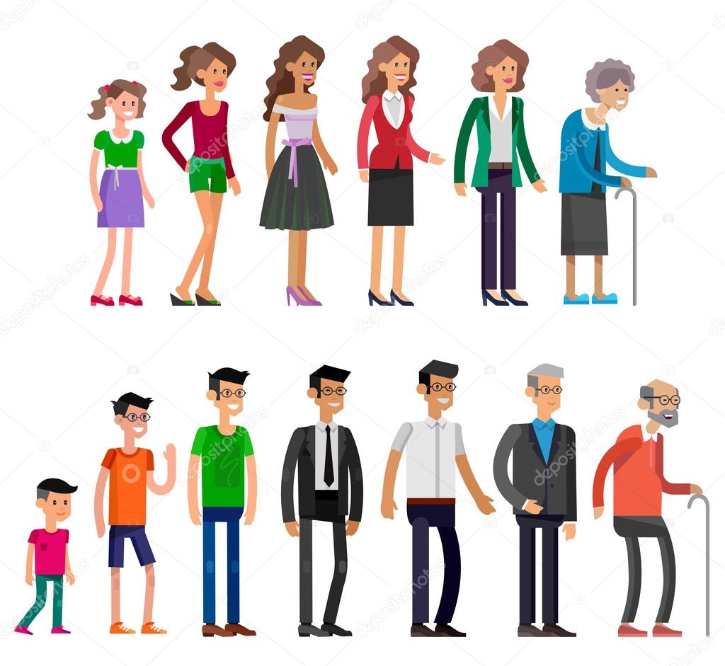 Generations woman. All age categories Stock Illustration by ©Merfin ... Generations woman. All age categories Stock Illustration by ©Merfin ...