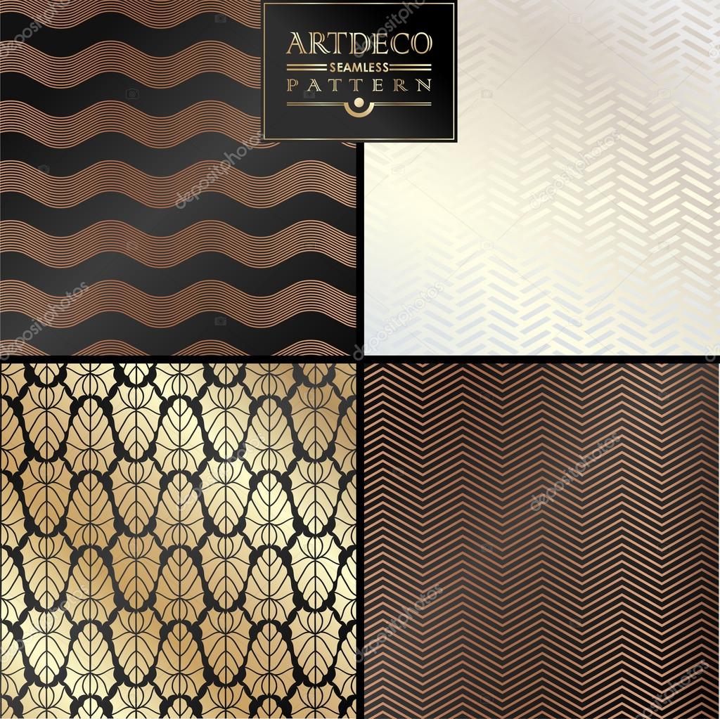 Art Deco seamless vintage wallpaper pattern — Stock Vector © Merfin ...