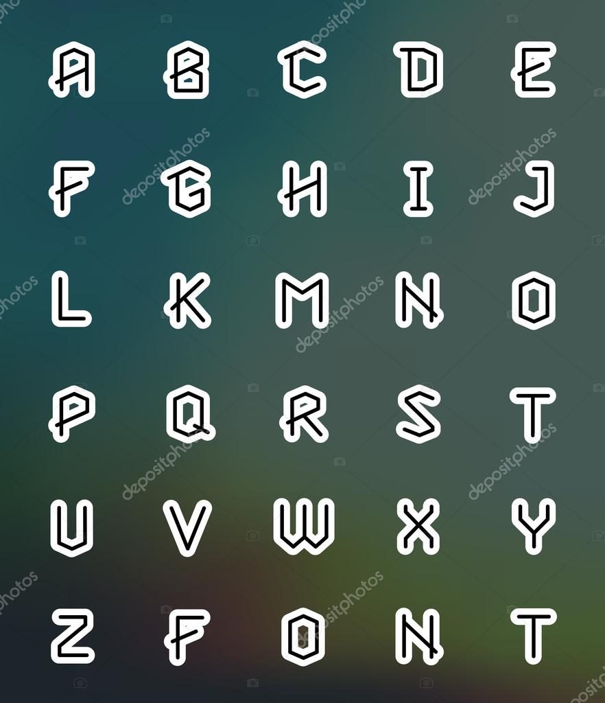 Alphabet Set Stock Vector by ©Merfin 79113488