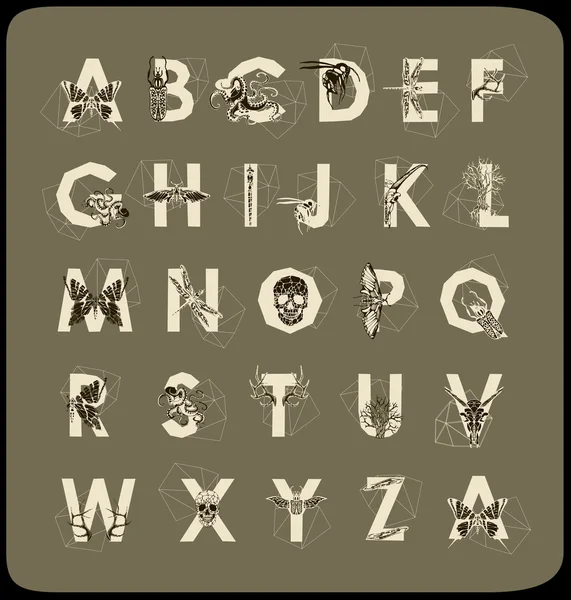 Geometric font imágenes de stock de arte vectorial | Depositphotos