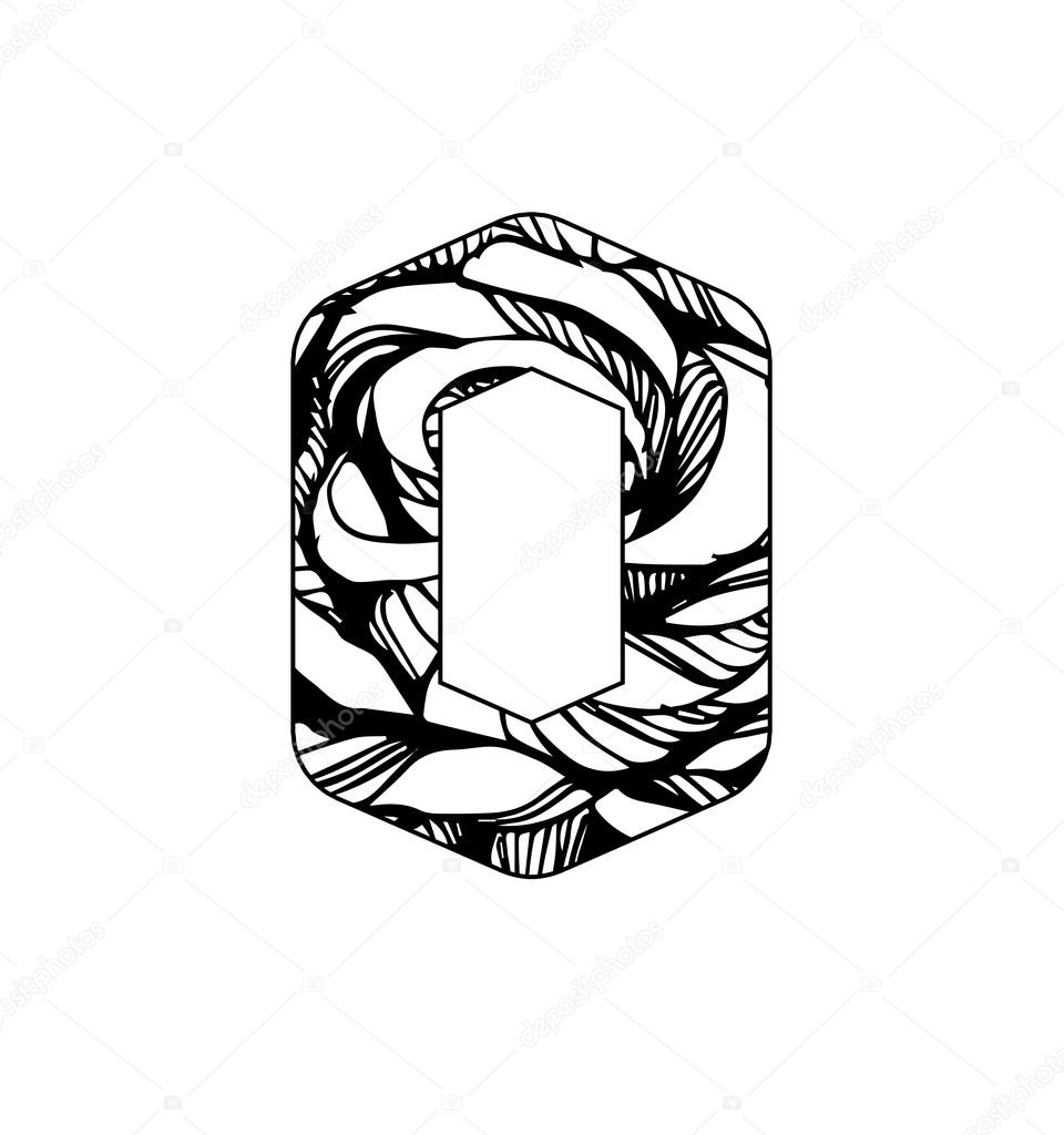 Vector alphabet and general typography. Letter O. — Stock Vector ...