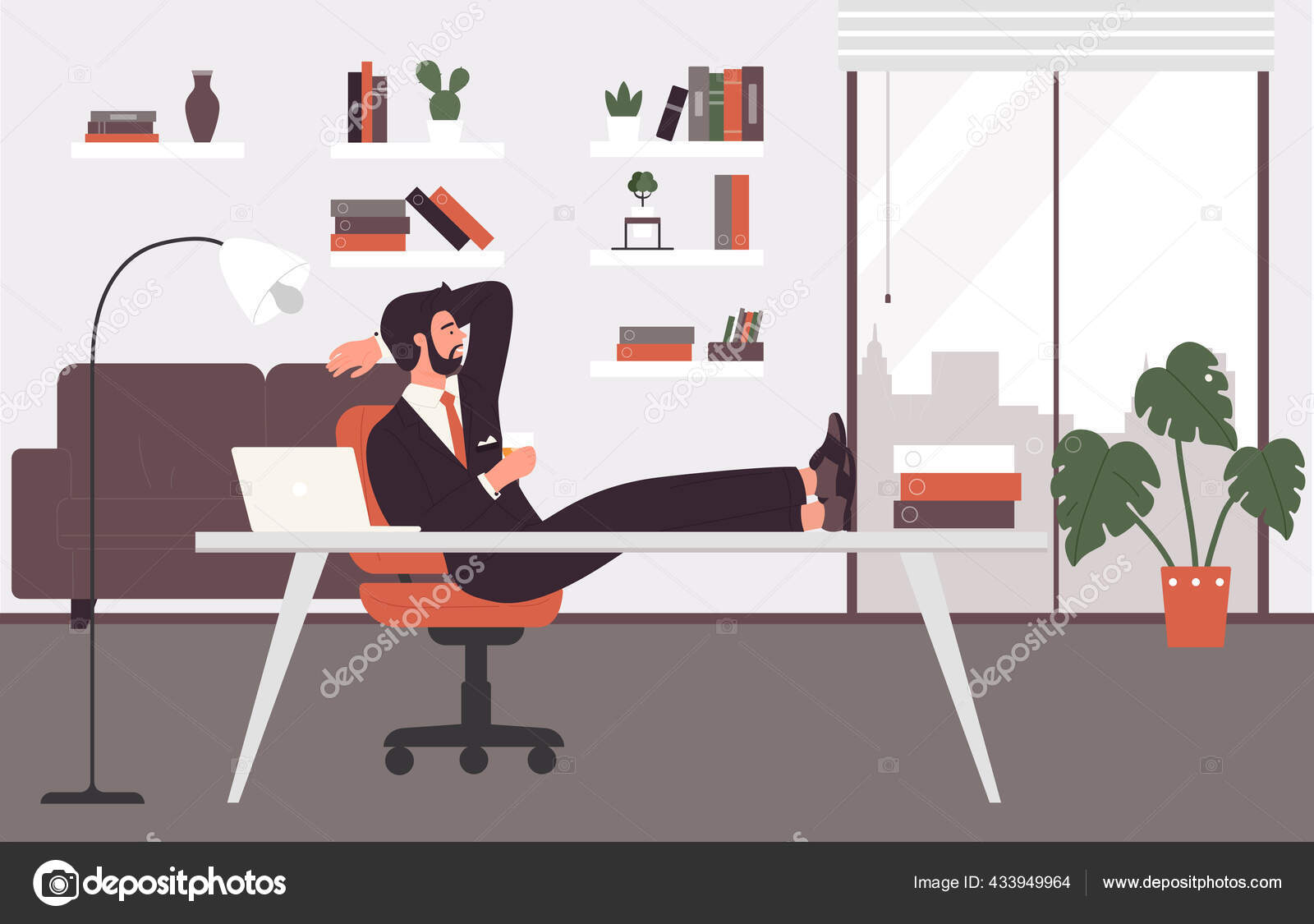 Break Time At Work Clipart