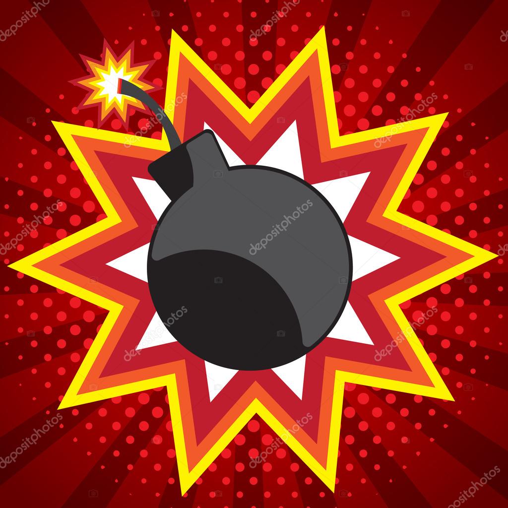 Bomb pop art, comic book background Stock Vector Image by ©manopjk ...