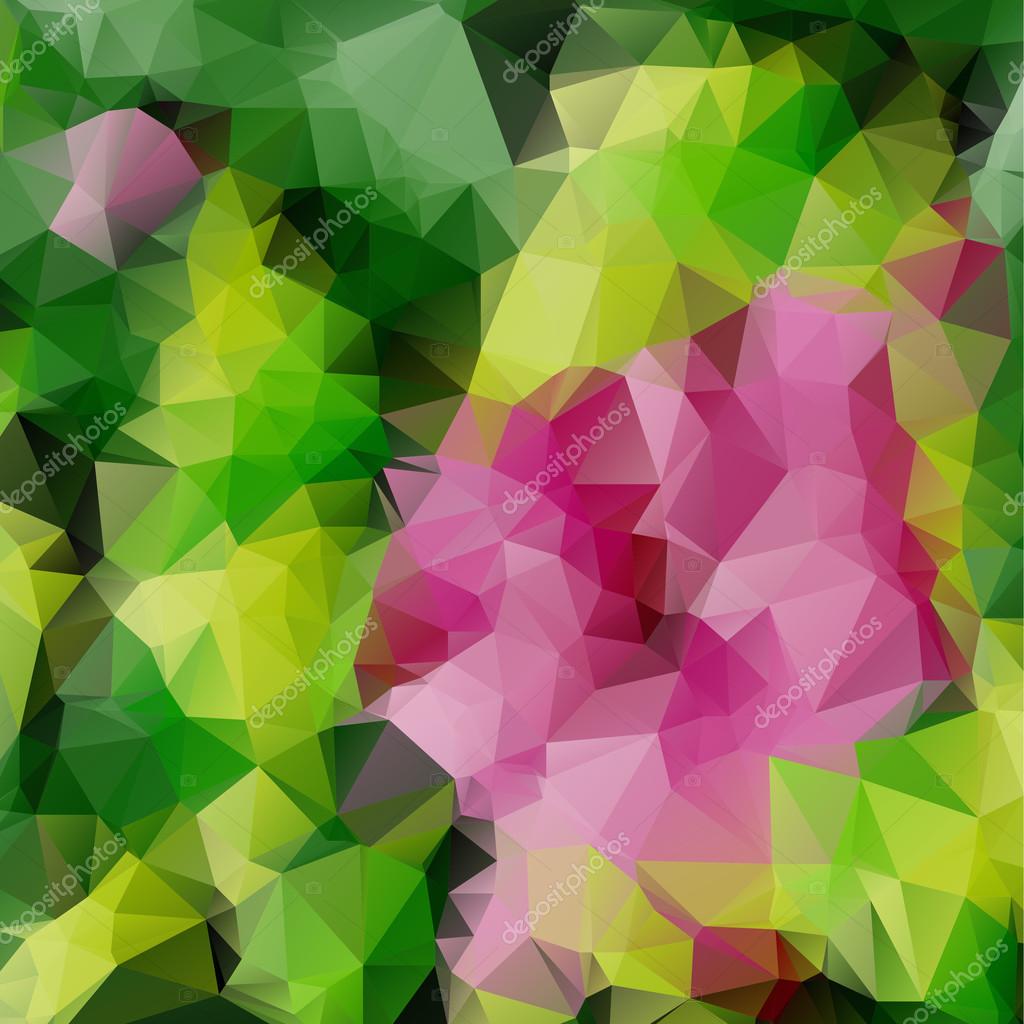 Pink Rose triangle mosaic — Stock Vector © ledinka #70383581