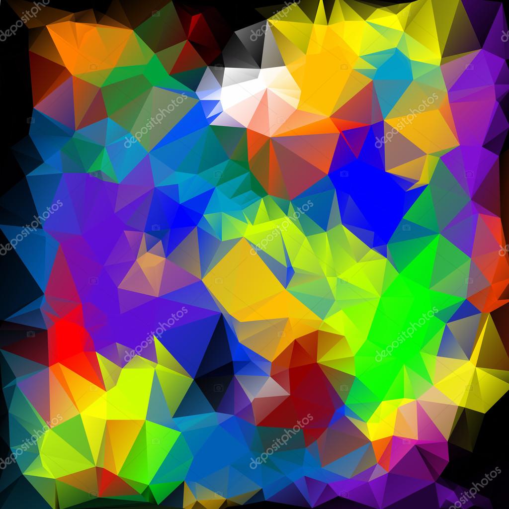 Colorful polygon background Stock Vector by ©ledinka 70383623
