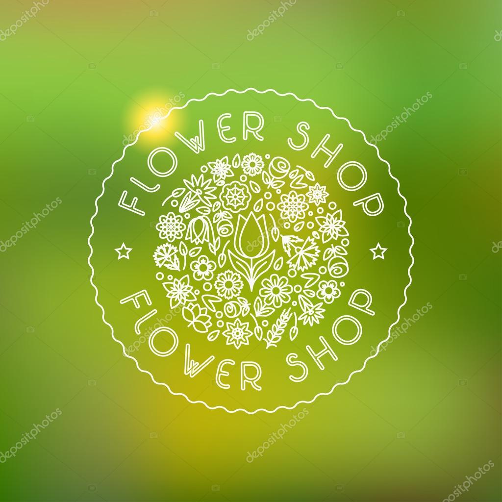 Flower shop logo Stock Vector Image by ©GalaStudio #108595472