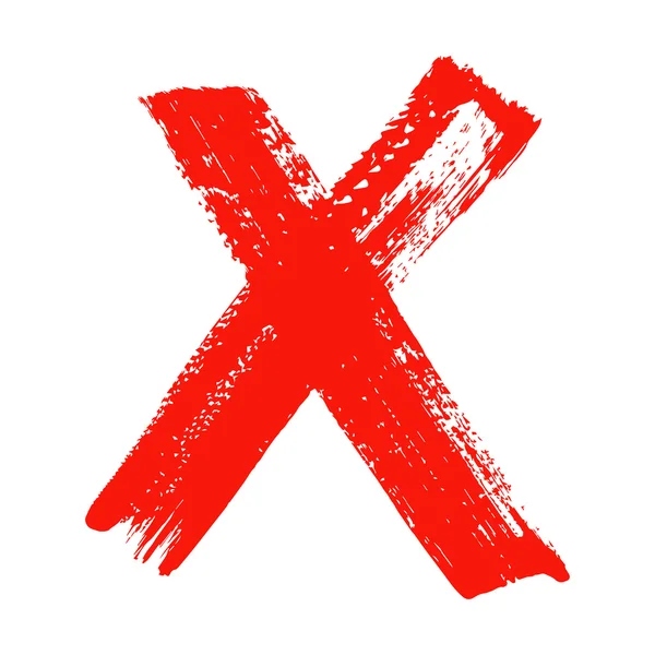 X - Red handwritten letter Stock Vector Image by ©GalaStudio #59477929