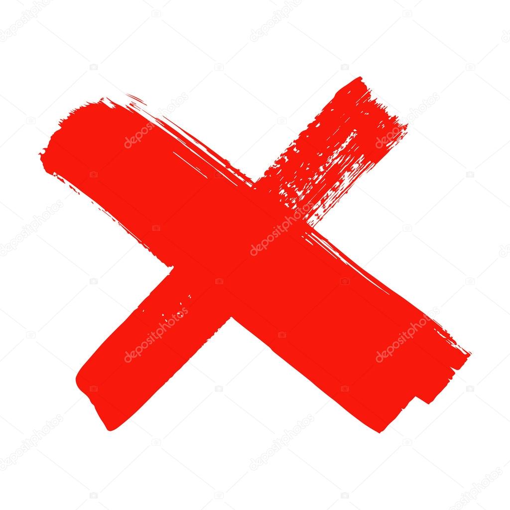 X - Red handwritten letter Stock Vector Image by ©GalaStudio #59476503