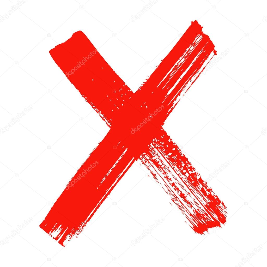 X - Red handwritten letter Stock Vector Image by ©GalaStudio #59477133