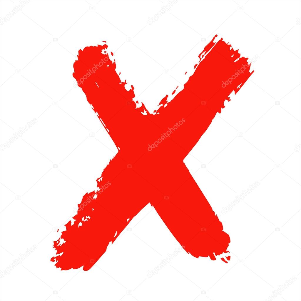 X - Red handwritten letter Stock Vector Image by ©GalaStudio #59478839