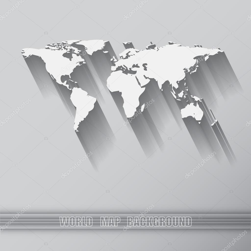 World map with long shadow. Stock Vector Image by ©GalaStudio #59479545