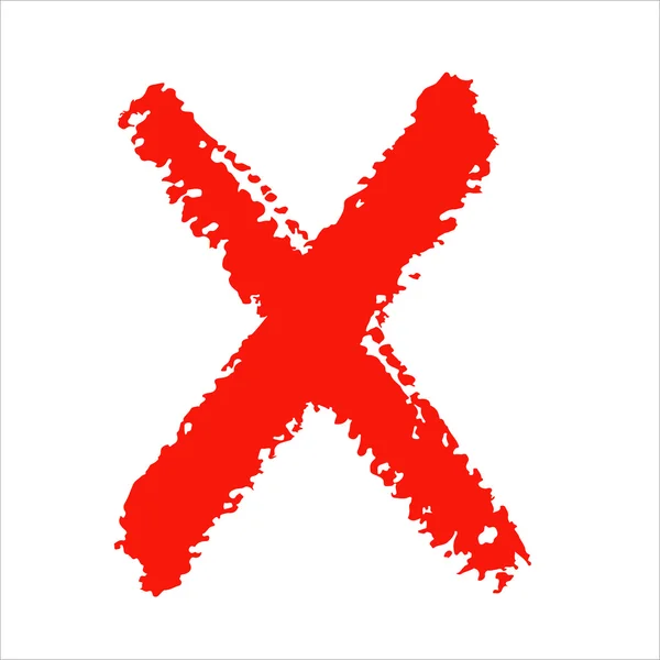 X - Red handwritten letter Stock Vector Image by ©GalaStudio #59477133