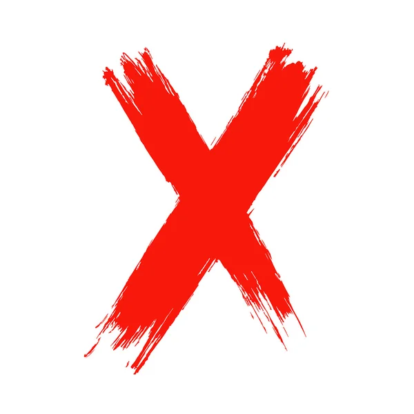 X - Red handwritten letter Stock Vector Image by ©GalaStudio #59480169