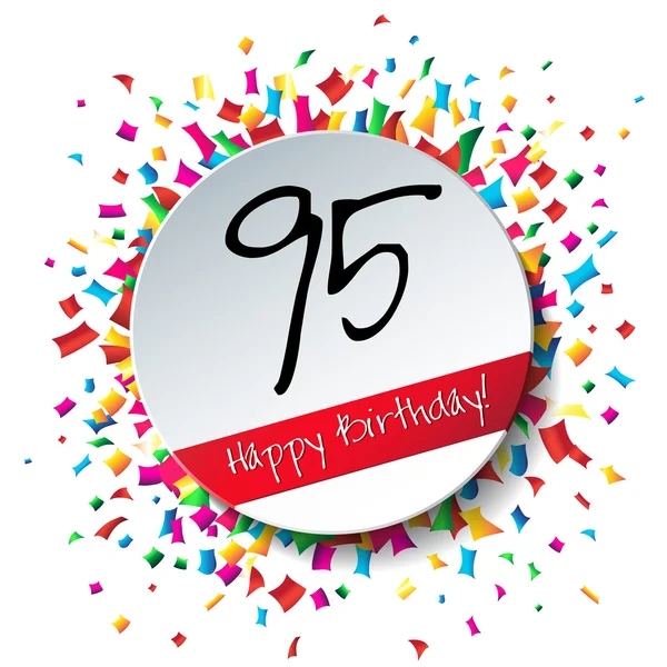 Happy 95 birthday Vector Art Stock Images | Depositphotos