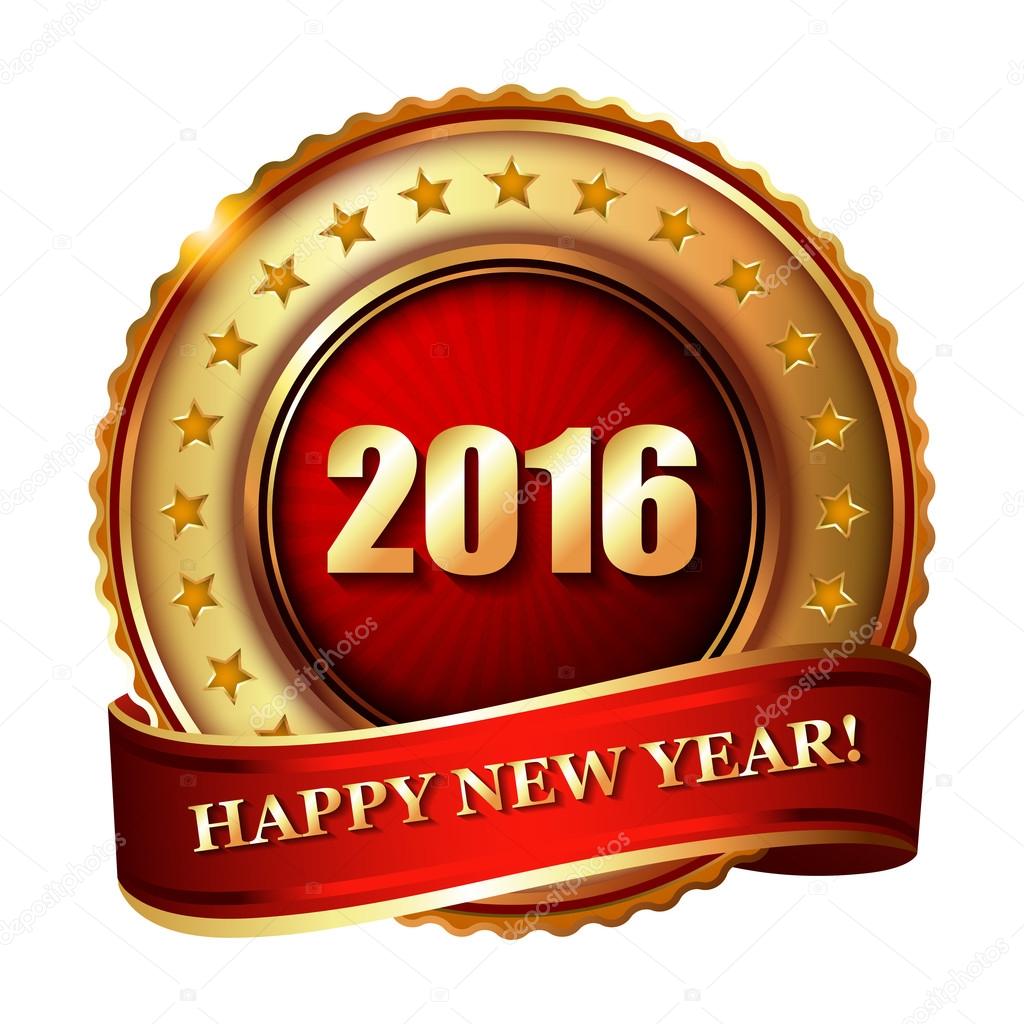 Happy New Year label Stock Vector by ©GalaStudio 86742036