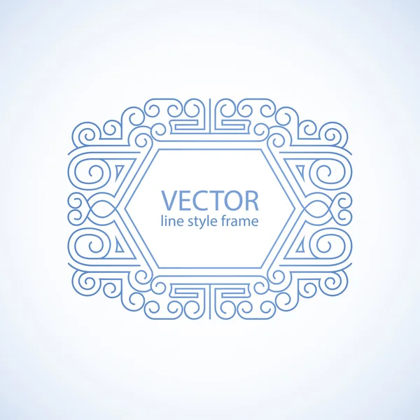 Vector line style frame Stock Vector Image by ©fractal86 #79518958