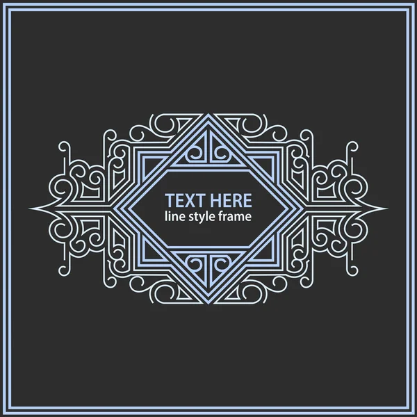 Vector line style frame Stock Vector Image by ©fractal86 #79518958