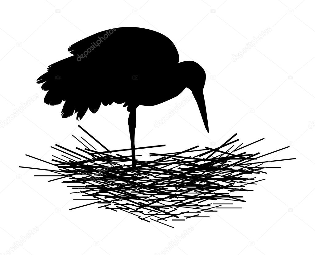 Black stork Stock Vector Image by ©SvetlanaMoroz #69953015