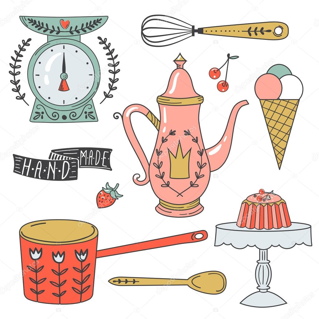 Baking items and sweets. Stock Vector Image by ©lechernina #89519568