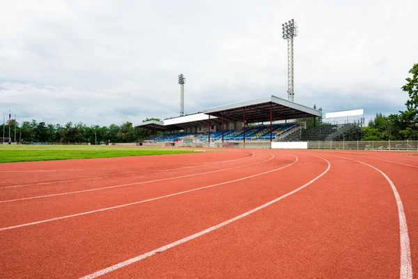 Running track in stadium — Stock Photo © bouybin #81943666