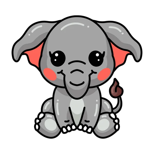 Elefante bebe niña imágenes de stock de arte vectorial | Depositphotos