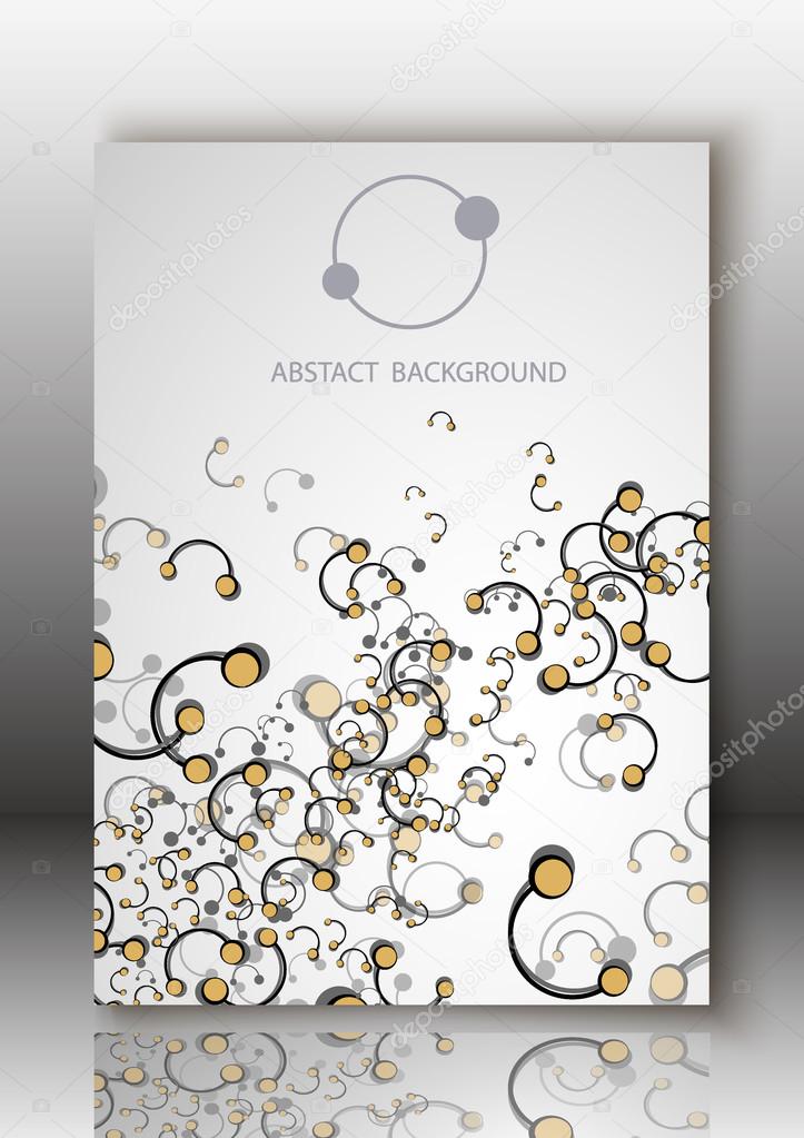 Abstract design of the title page, the cover of the magazine, the ...