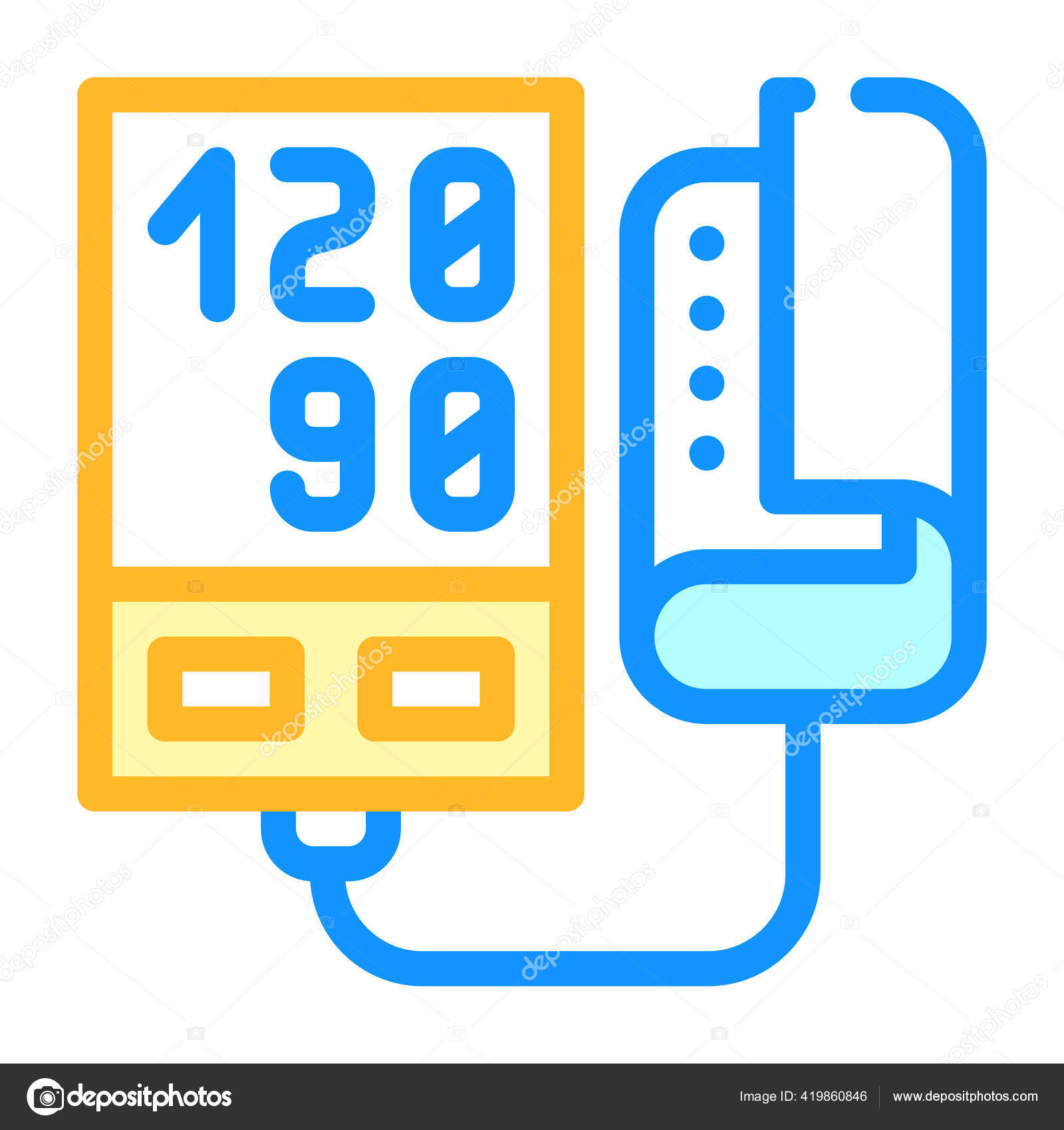 Pressure measurement tool color icon vector illustration Stock Vector ...