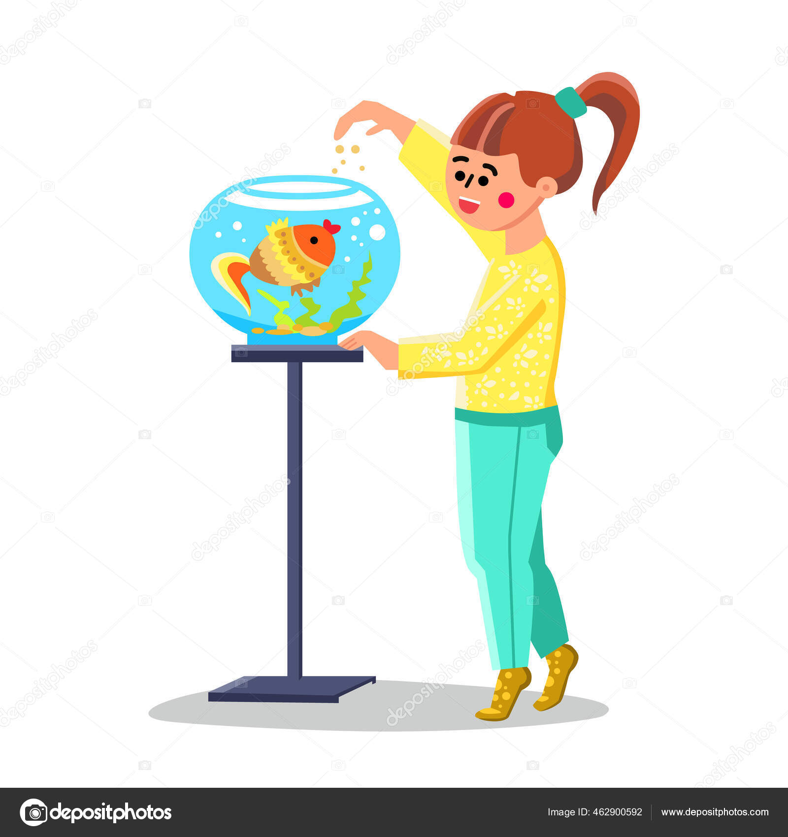 Feeding Fish Clipart