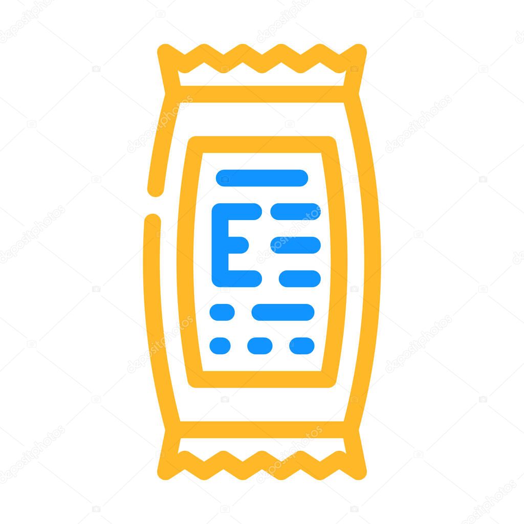 descripción de los aditivos alimentarios vector icono de color ...