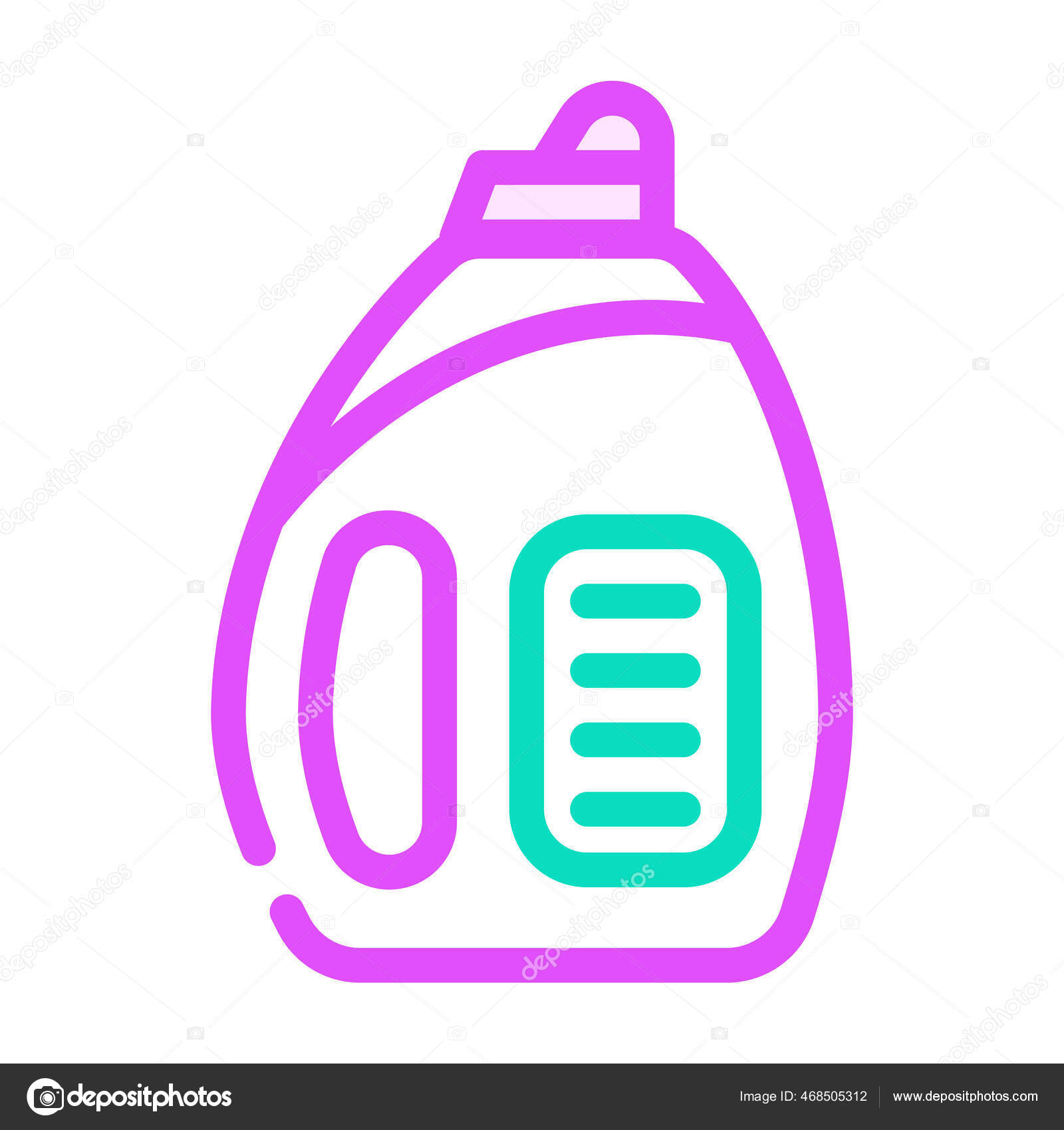 Liquid detergent color icon vector illustration Stock Vector Image by ...
