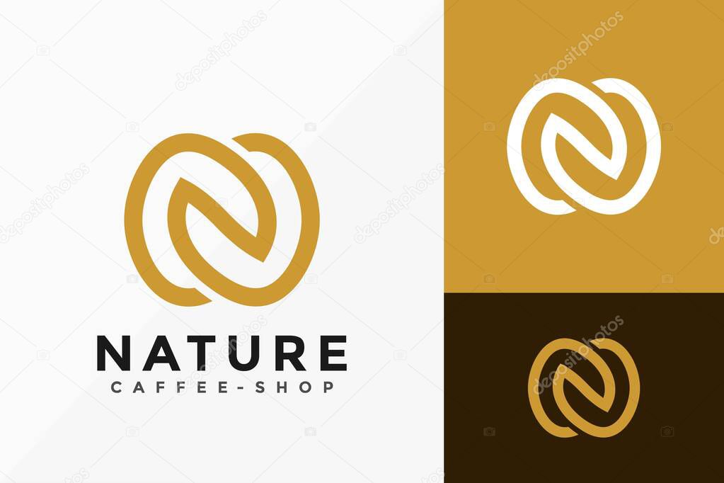 Letra N Naturaleza Caf Logo Design, Creativo moderno Logotipos Dise os Vector Plantilla de ...