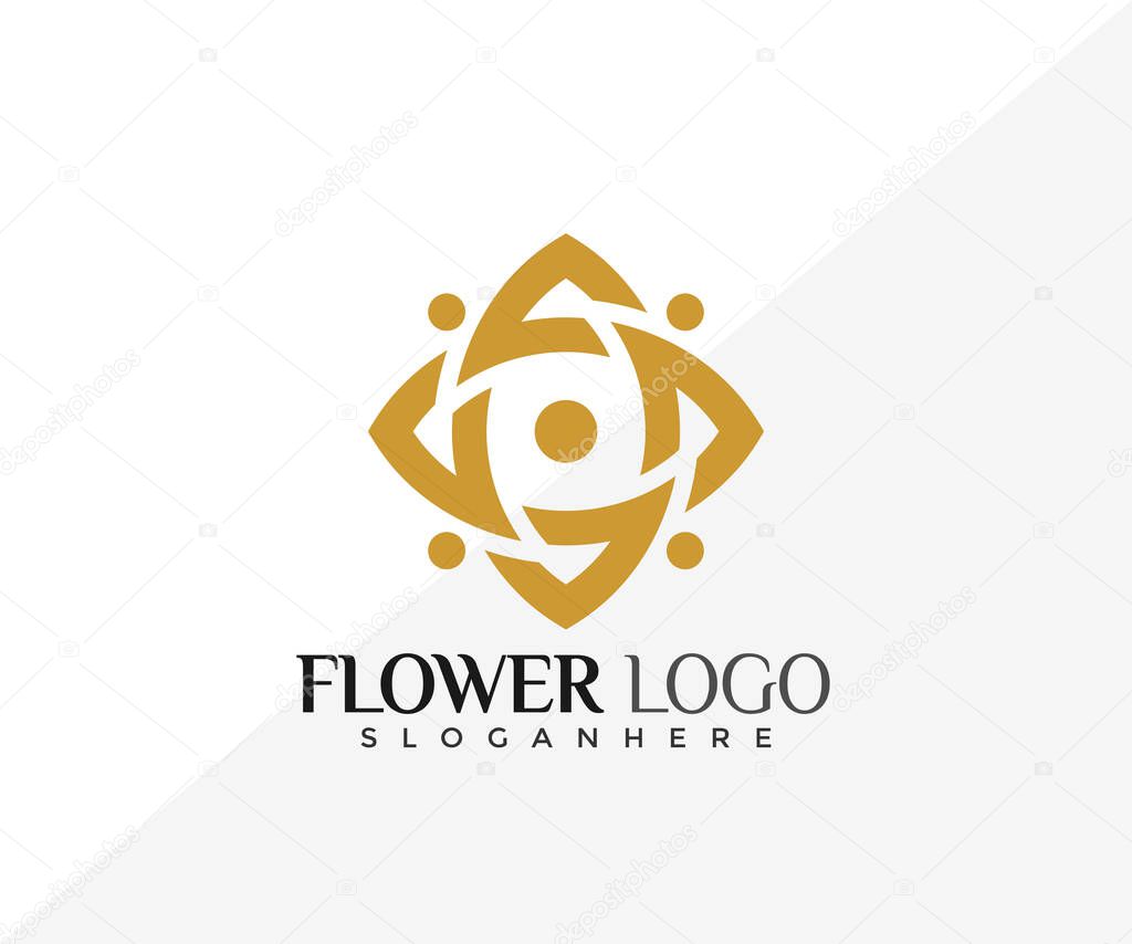 Dise o de logotipo de flor de belleza. Idea Creativa logos dise os Plantilla de ilustraci n ...