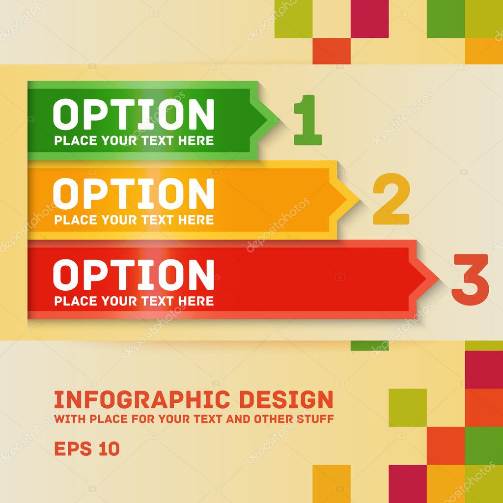 Option template. For infographics, banners and websites Stock Vector ...