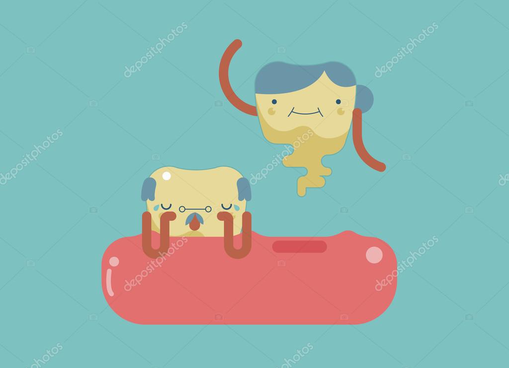 Tooth loss and older tooth is crying ,dental concept Stock Vector by ...