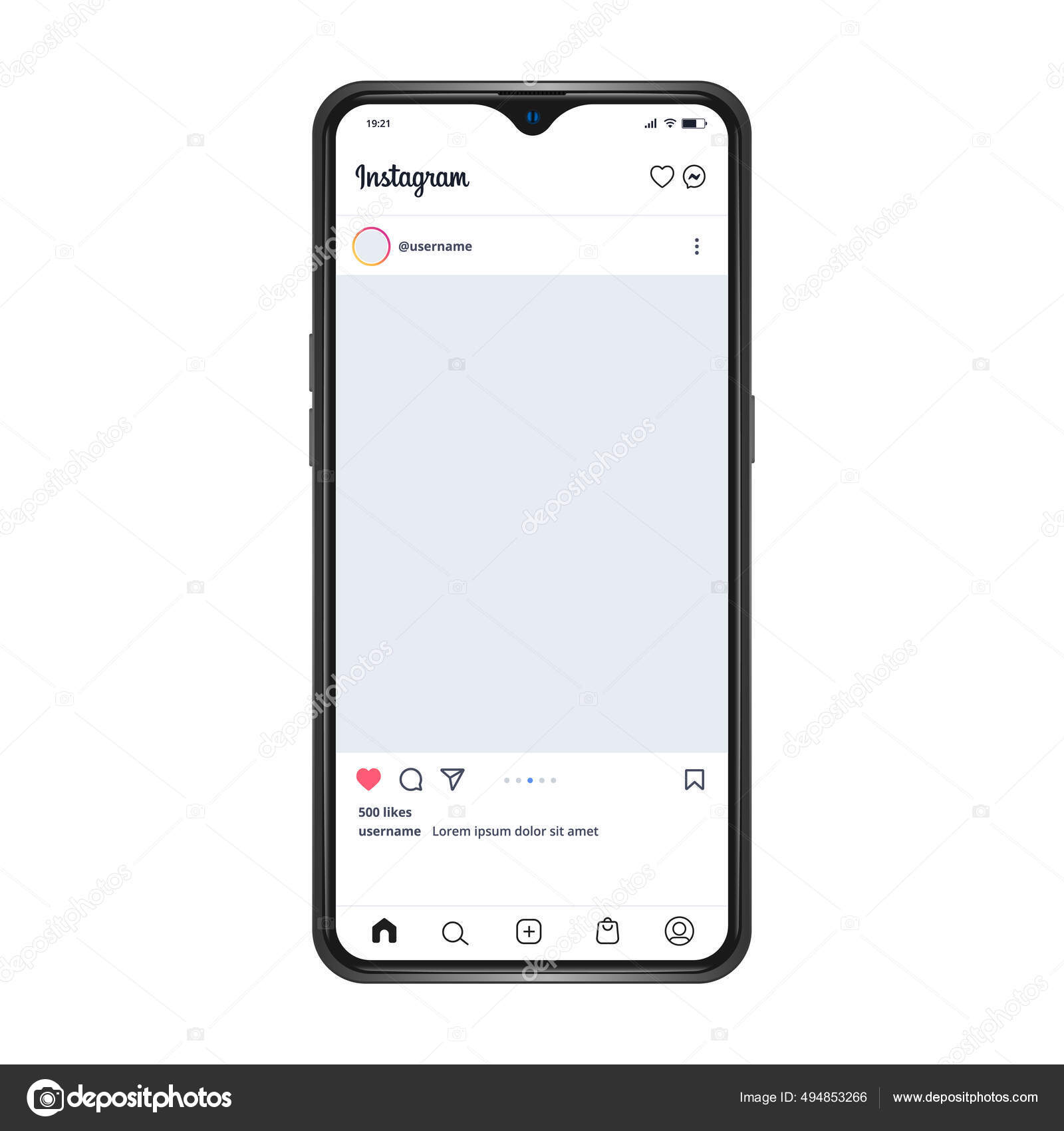 Blank Instagram Template For Students