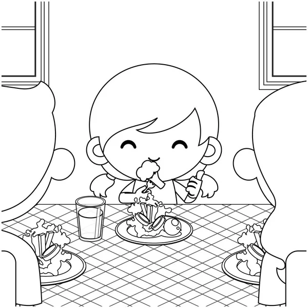 Family eating cartoon Stock Photos, Royalty Free Family eating cartoon ...