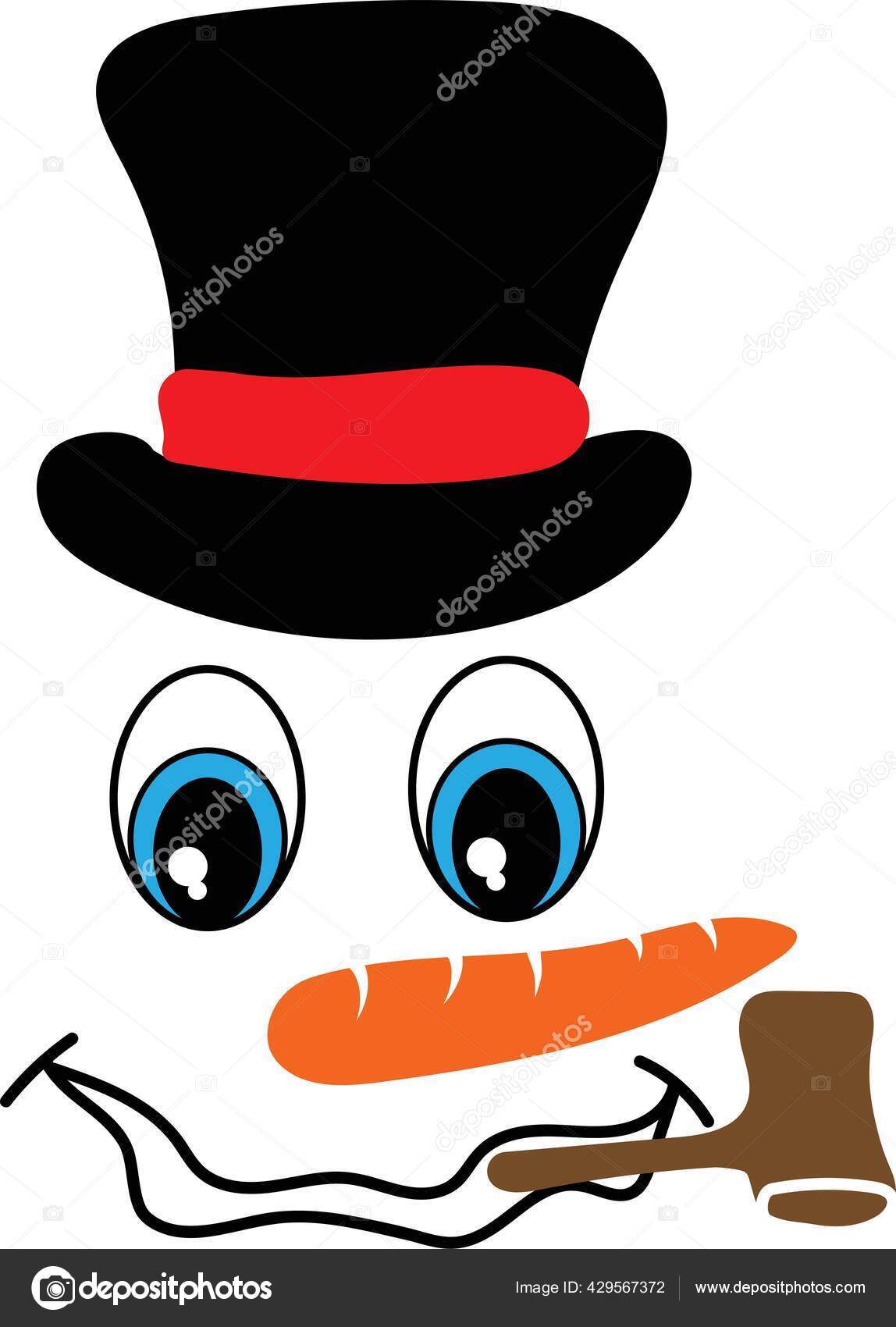 Snowman Face Icon