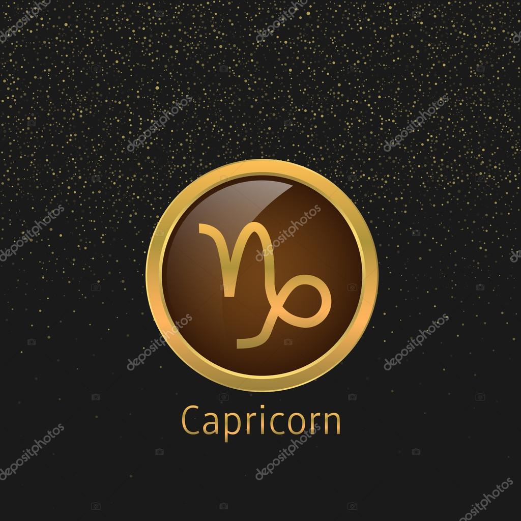 Signo de oro Capricornio Vector de stock #112692330 de ©mishabokovan
