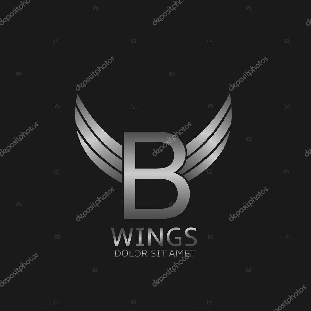 Wings B letter logo — Stock Vector © mishabokovan #115428464
