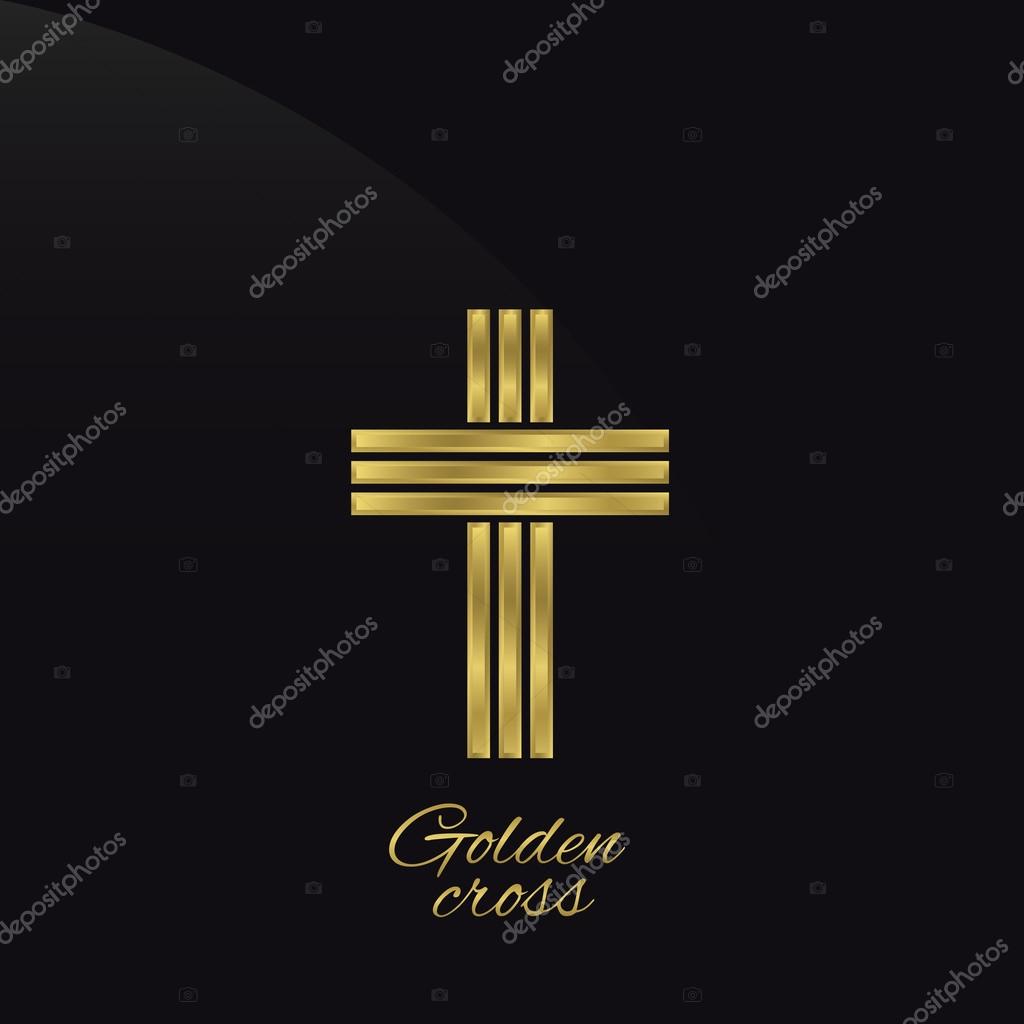 Golden cross Stock Vector Image by ©mishabokovan #86489724