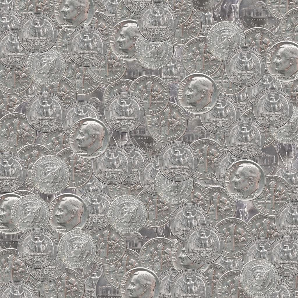 Backgrounds American silver coins Stock Photo by ©andrey_lobachev 108200040