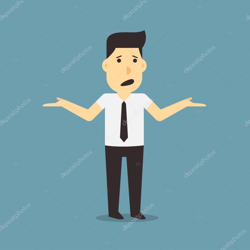 Businessman say no problem Stock Vector Image by ©lordcnx #62340297
