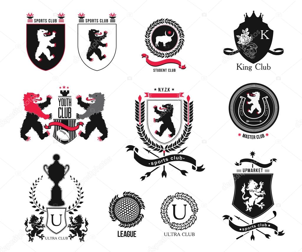 Vintage heraldic style logos Stock Vector Image by ©yanakalinina22 ...