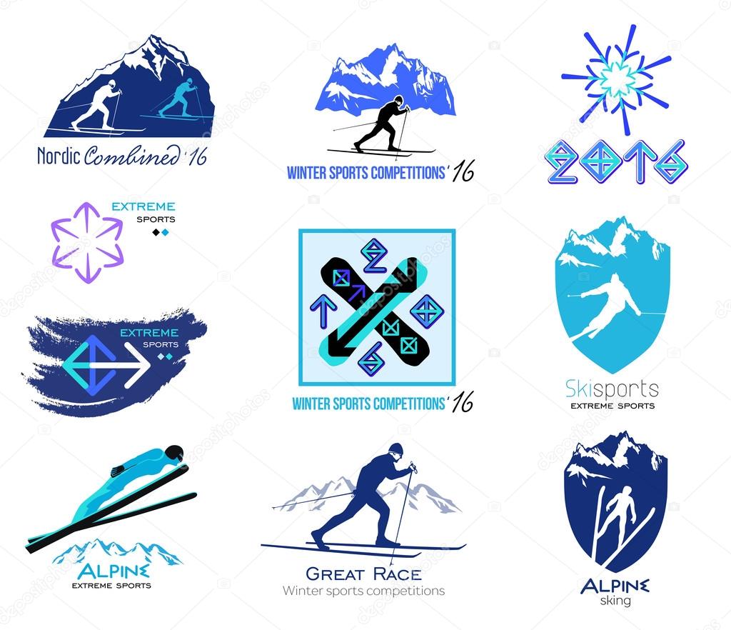 Nordic Skiing Logos