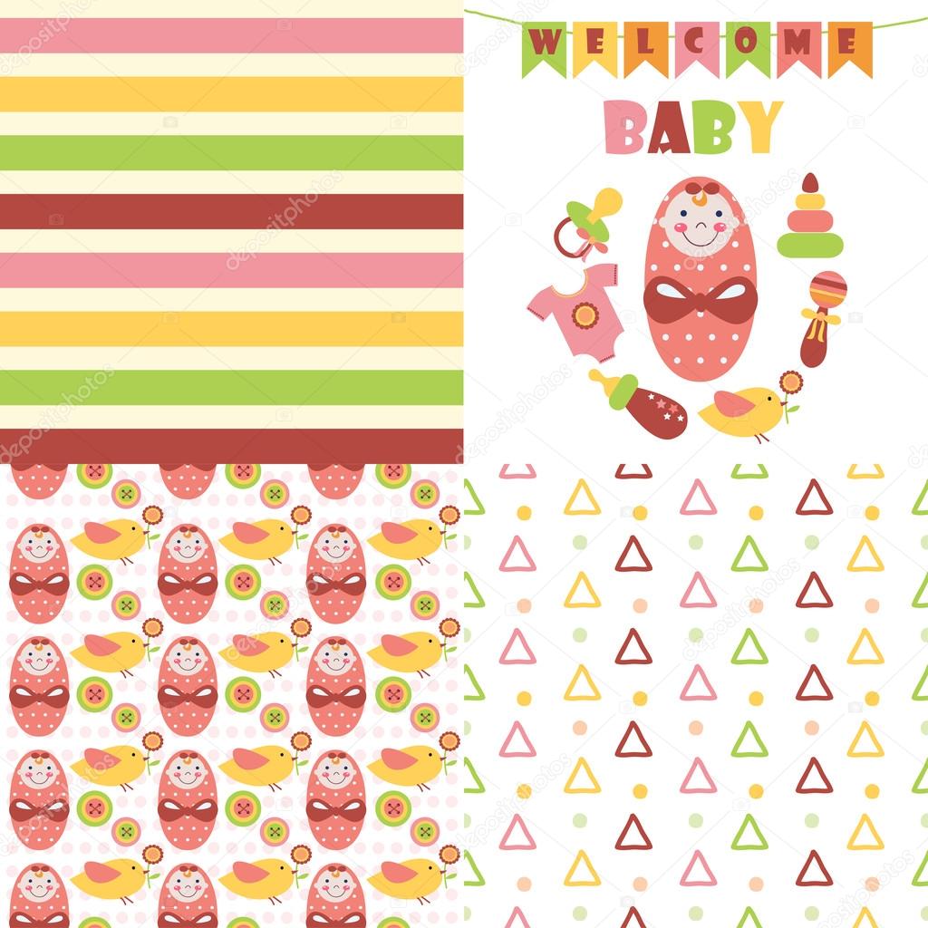 Set of cute kids pattern Stock Vector Image by ©Virina28 #52647823