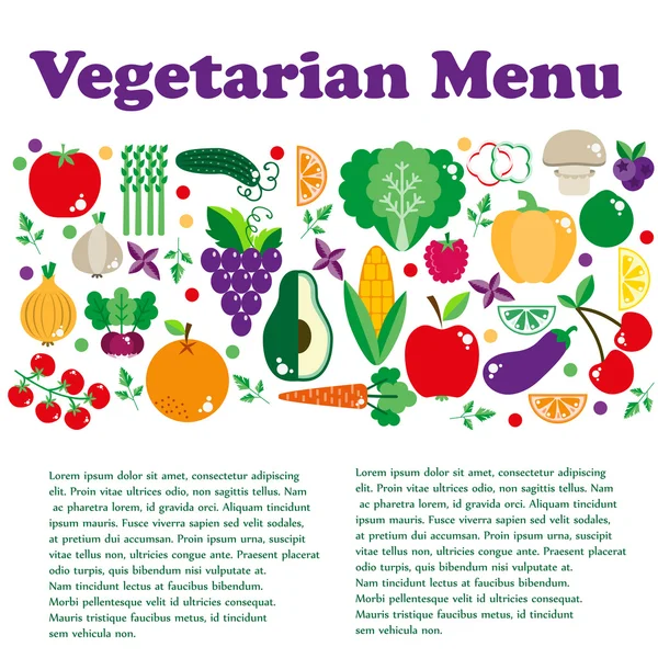 Vegetarian menus of restaurants Stock Vector Image by ©Virina28 #73865209